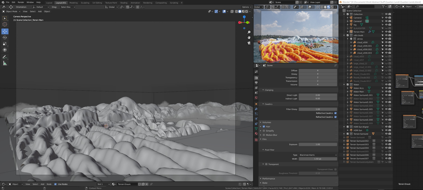 ArtStation - King Gizzard & The Lizard Wizard - Quarters! Lands (.blend ...