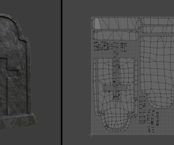 ArtStation - Tombstone | 4 Models | Low Poly | 4k Textures | Game Assets
