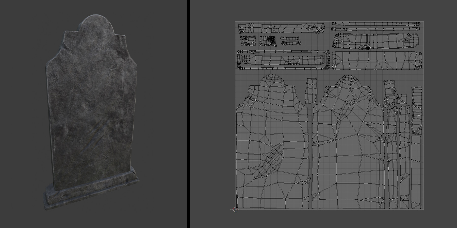 ArtStation - Tombstone | 4 Models | Low Poly | 4k Textures | Game Assets