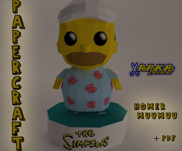 ArtStation - Homer Simpson Papercraft | Resources