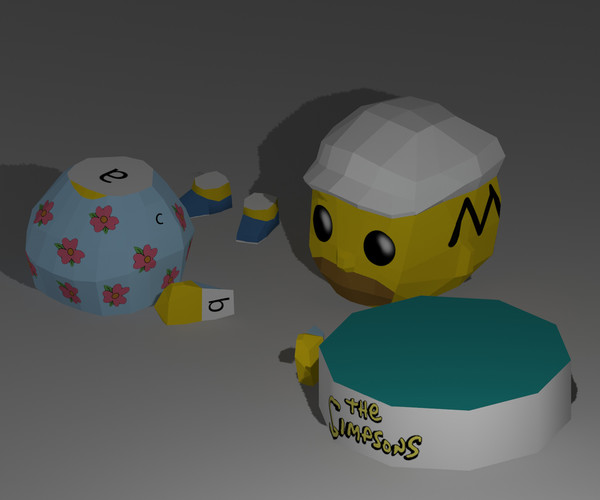 ArtStation - Homer Simpson Papercraft | Resources