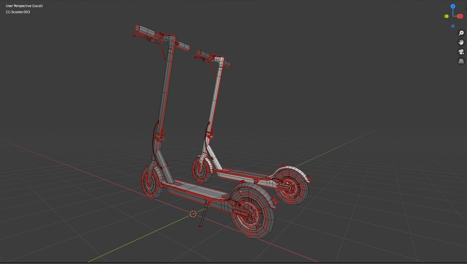 ArtStation - Electric Scooter 3D Model | Game Assets