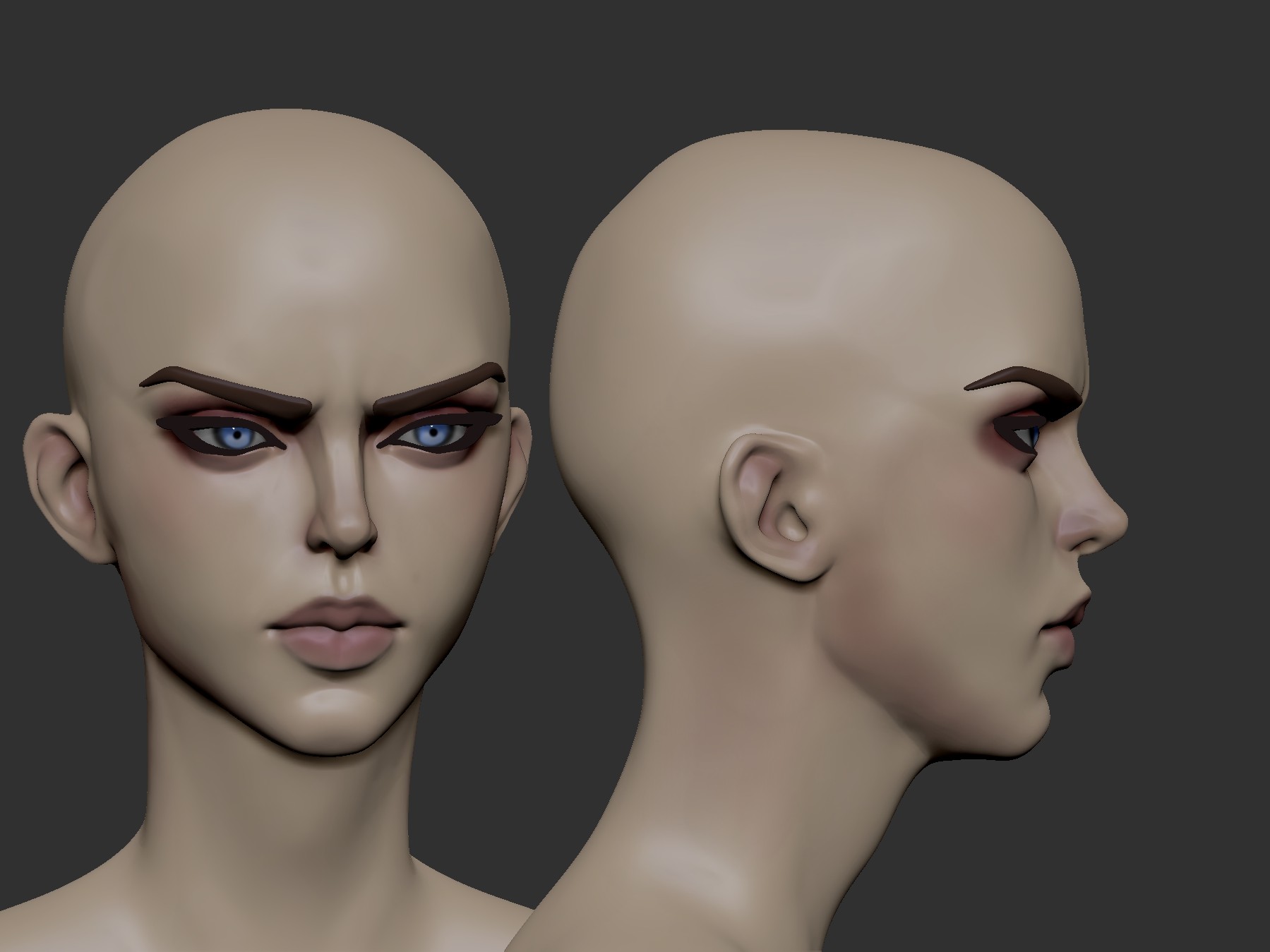 ArtStation - Stylized female head44 | Resources