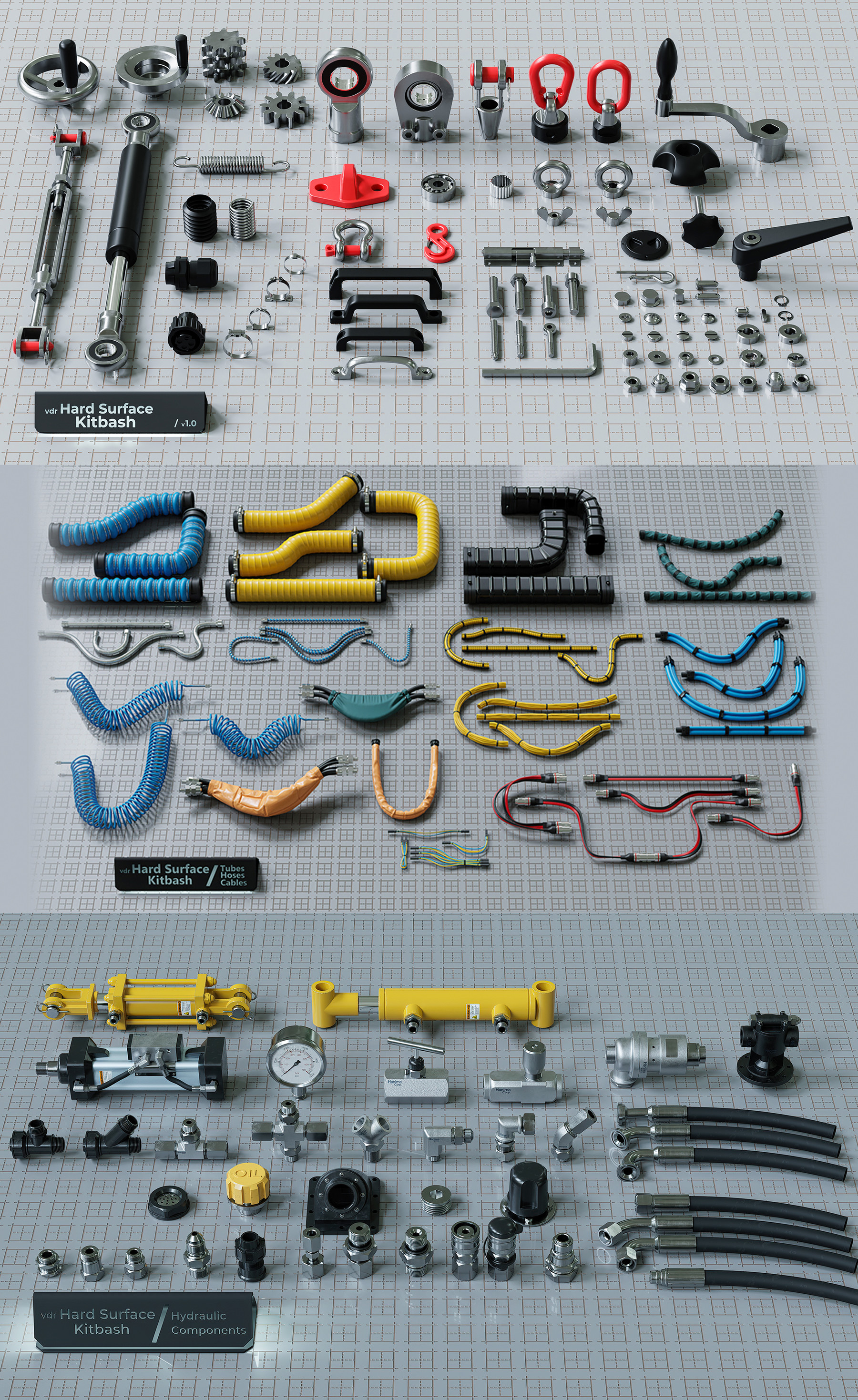 ArtStation - Hard Surface Kitbash Pack - Bundle | Resources