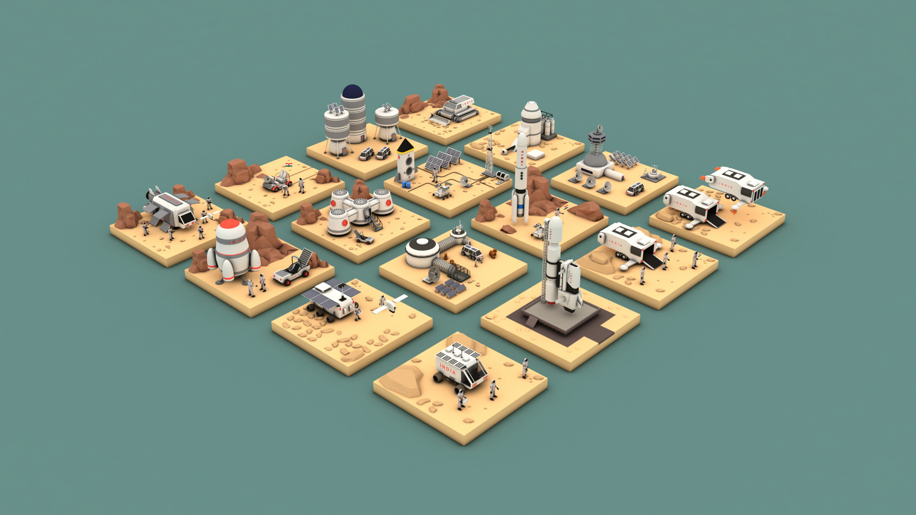 ArtStation - Low Poly Space Pack | Game Assets