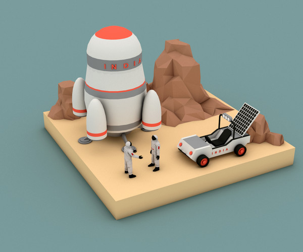 ArtStation - Low Poly Space Pack | Game Assets