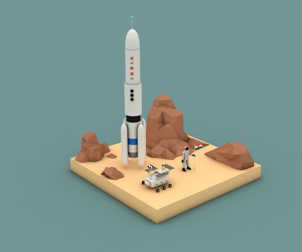 ArtStation - Low Poly Space Pack | Game Assets