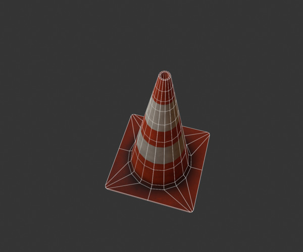 ArtStation - Street Cone - 4K Textures - Lowpoly PBR | Game Assets