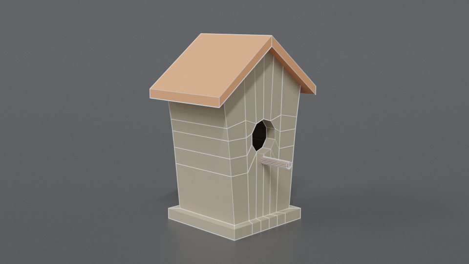 ArtStation - Low Poly Cartoon Bird House | Game Assets