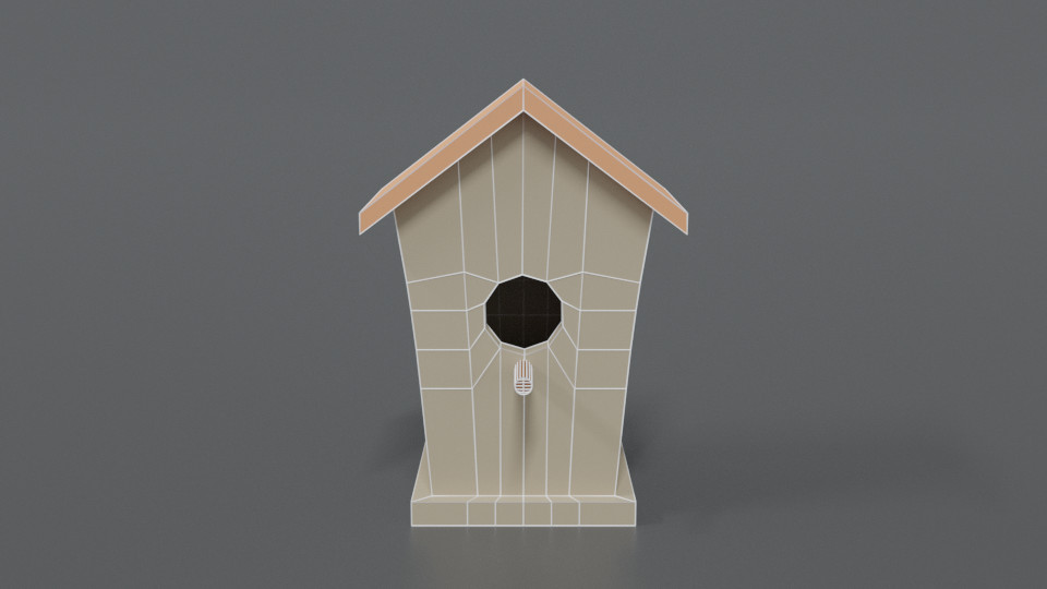 ArtStation - Low Poly Cartoon Bird House | Game Assets