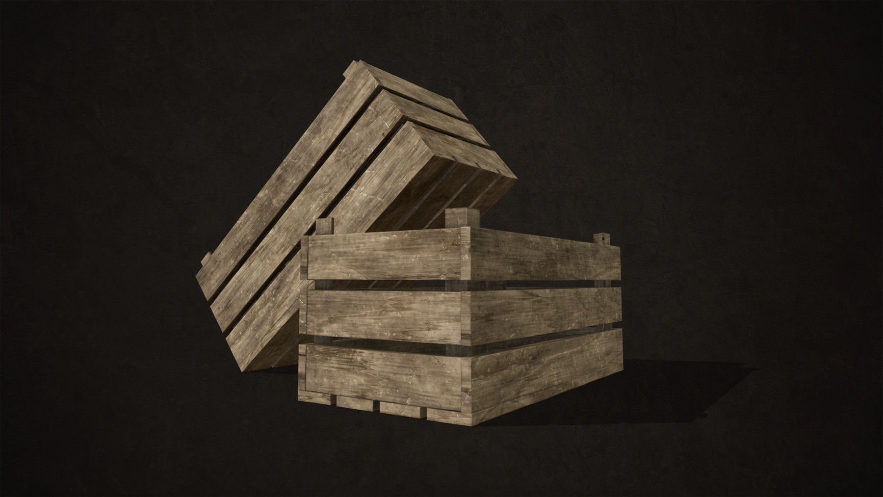 ArtStation - Wooden Crates - Low Poly | Game Assets