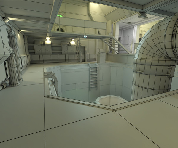 ArtStation - Sci Fi Scientific Research Lab Facility Modular Kit | Game ...