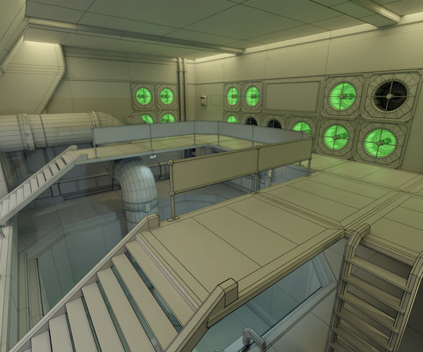 ArtStation - Sci Fi Scientific Research Lab Facility Modular Kit | Game ...