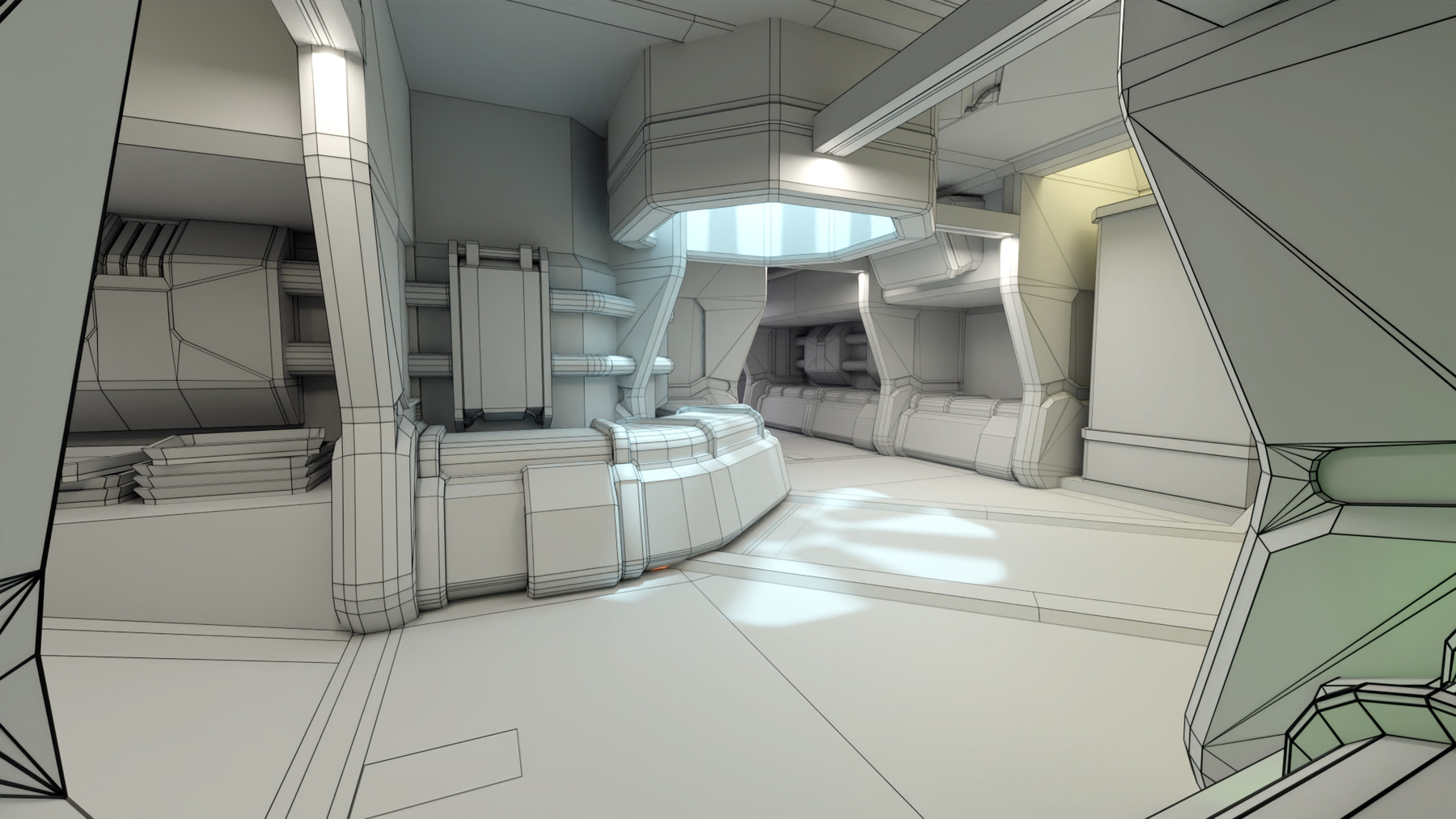 ArtStation - Sci Fi Scientific Research Lab Facility Modular Kit | Game ...