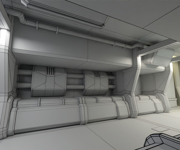 ArtStation - Sci Fi Scientific Research Lab Facility Modular Kit | Game ...