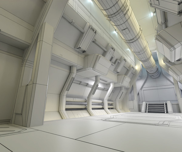 ArtStation - Sci Fi Scientific Research Lab Facility Modular Kit | Game ...