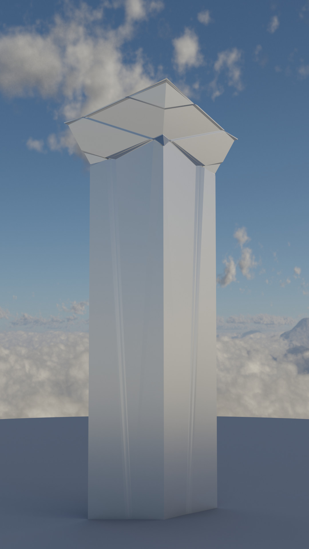 ArtStation - Silver Futuristic Artistic Decorative Pillar | Game Assets