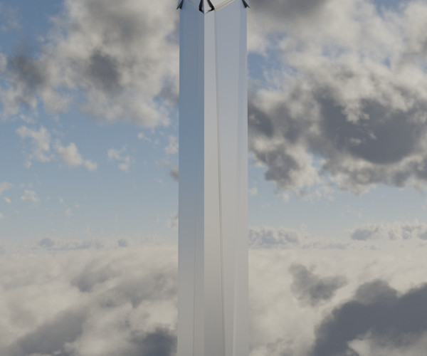 ArtStation - Silver Futuristic Artistic Decorative Pillar | Game Assets