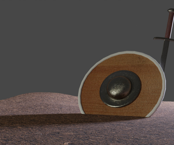 ArtStation - Sword and Shield 3D Model Blender | Resources