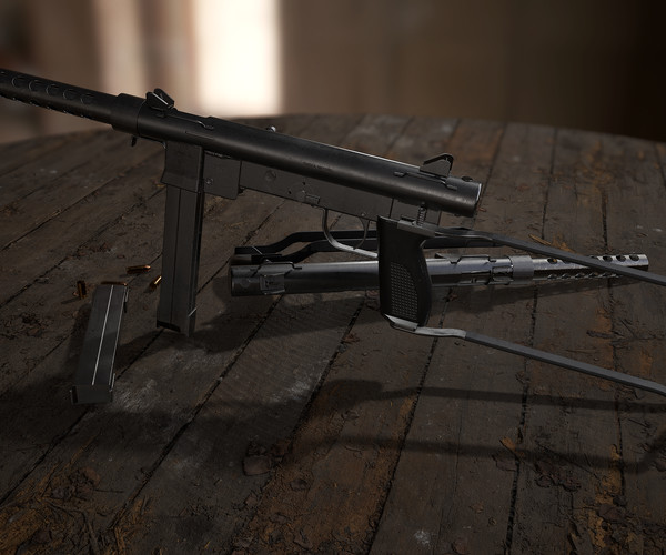 ArtStation - Smith & Wesson Model 76 SMG | Game Assets