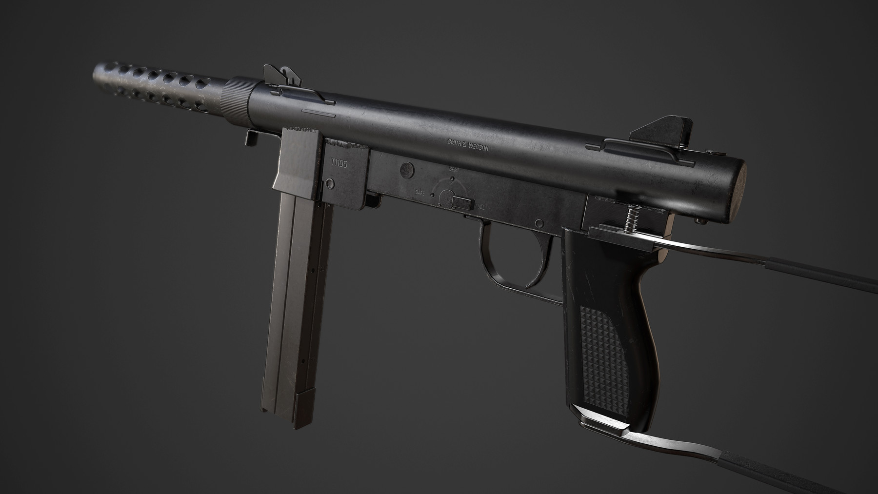 ArtStation - Smith & Wesson Model 76 SMG | Game Assets