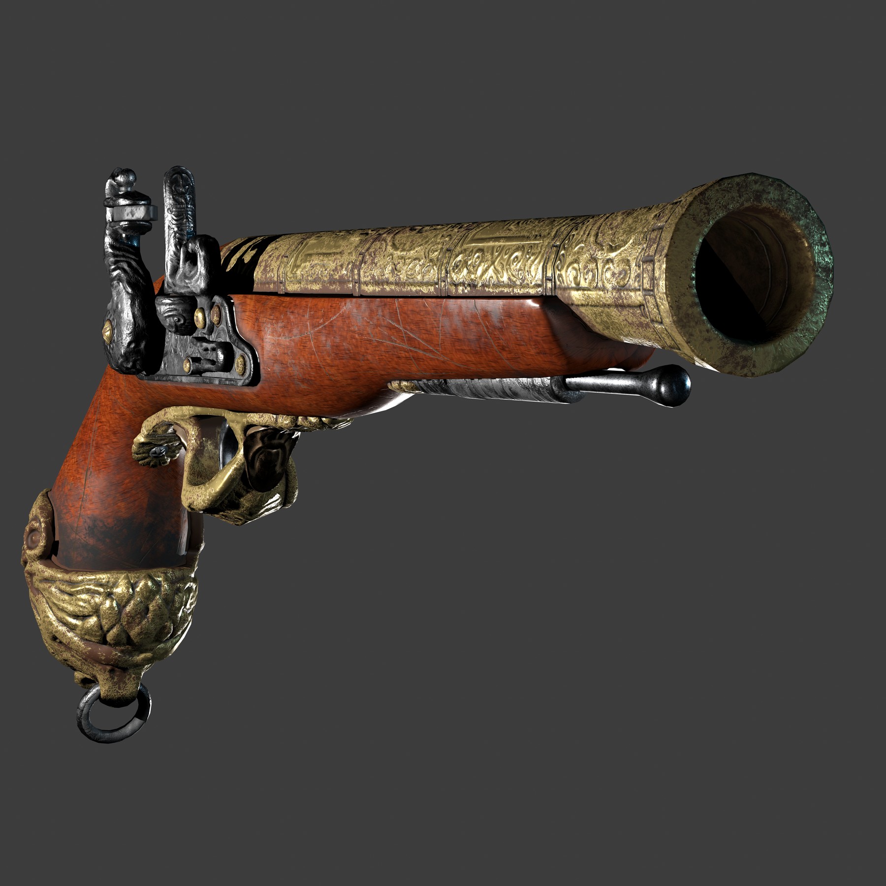 ArtStation - flintlock gun | Game Assets