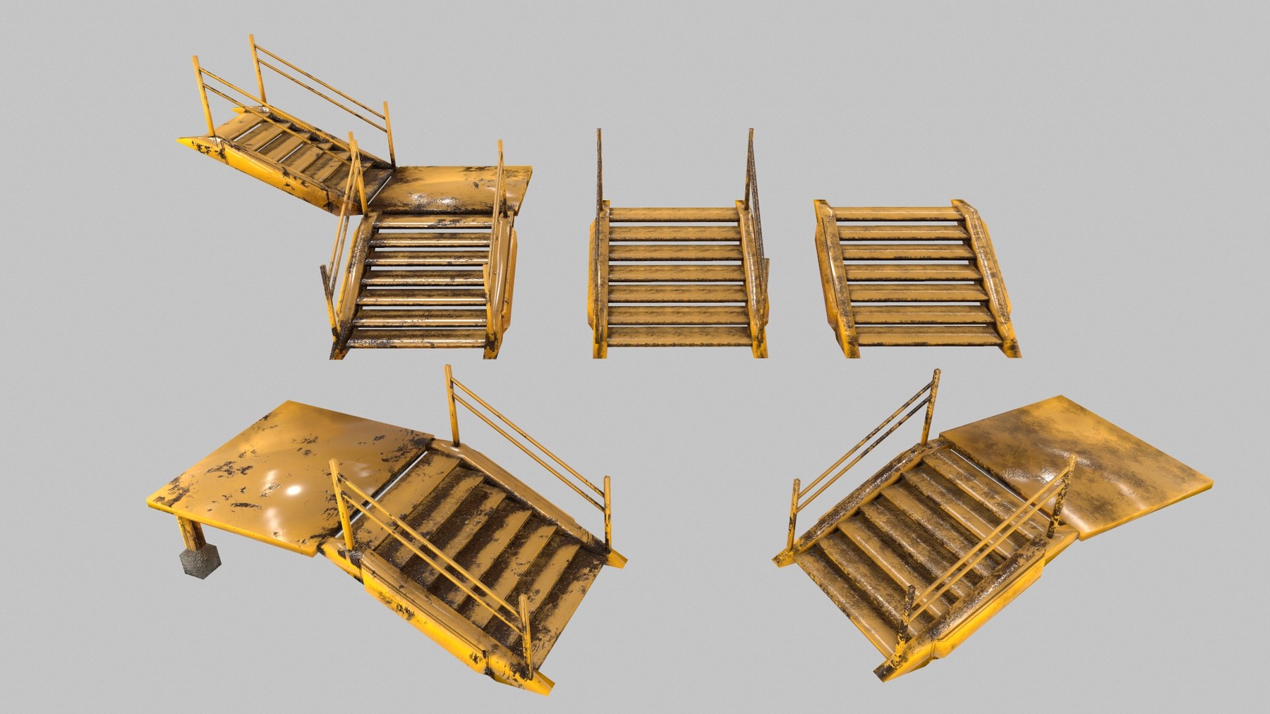 ArtStation - Stair Set | Game Assets