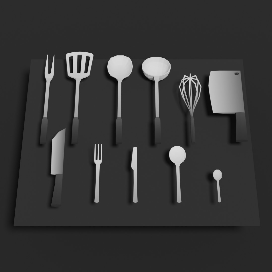 ArtStation - Kitchen Asset Collection - Game Ready - Low Poly | Game Assets