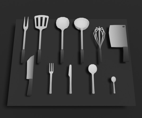 ArtStation - Kitchen Asset Collection - Game Ready - Low Poly | Game Assets