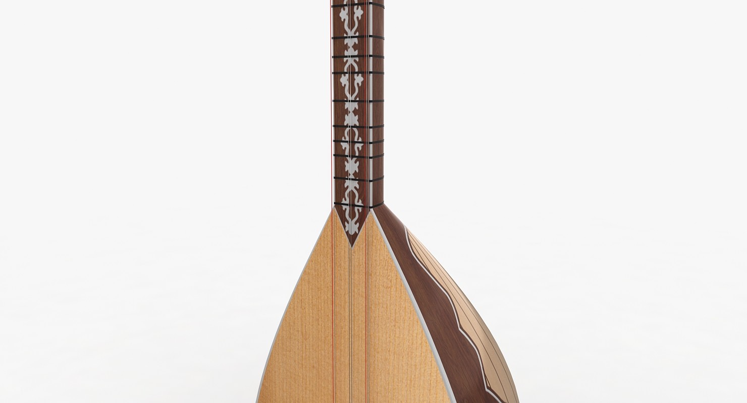 ArtStation - Baglama, music instrument 3D Model | Resources