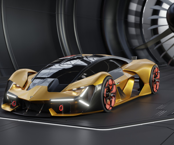 ArtStation - Lamborghini Terzo Millennio 3d model (.fbx - .obj - .blend ...