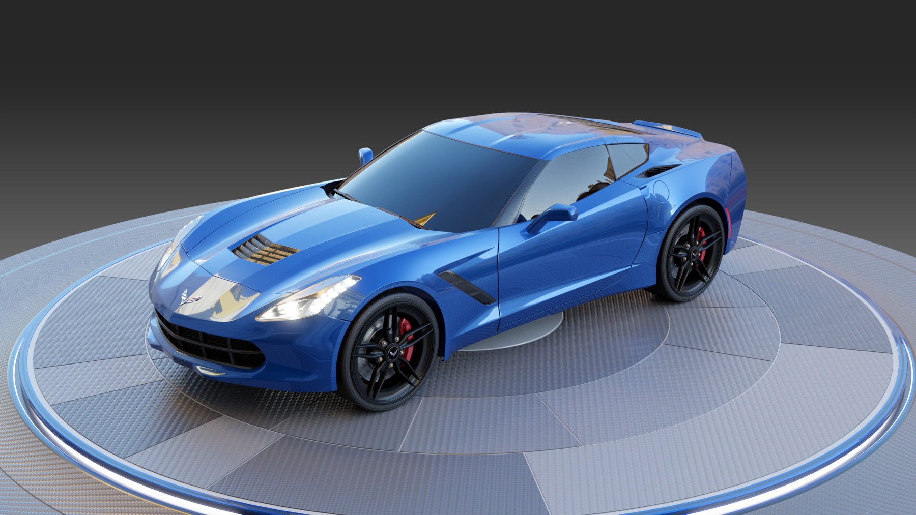 ArtStation - Chevrolet Corvette 3d model (.fbx - .obj - .blend) | Resources