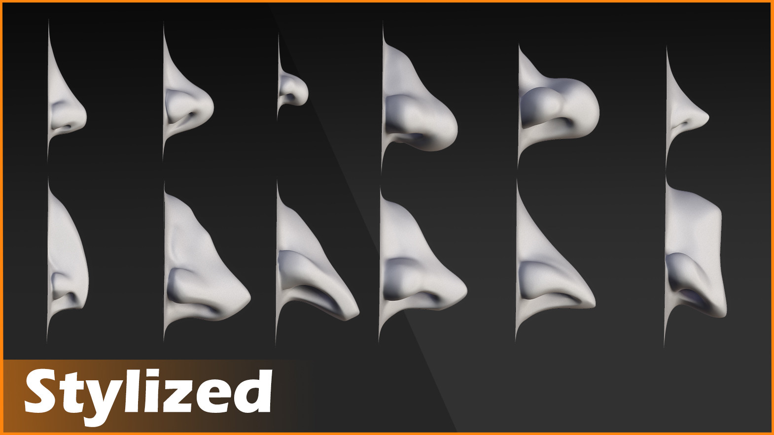 ArtStation - Noses_12 Stylized VDM Brush | Brushes