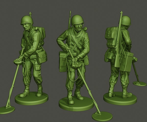 ArtStation - American engineer soldier ww2 Analyzing A9 | Resources