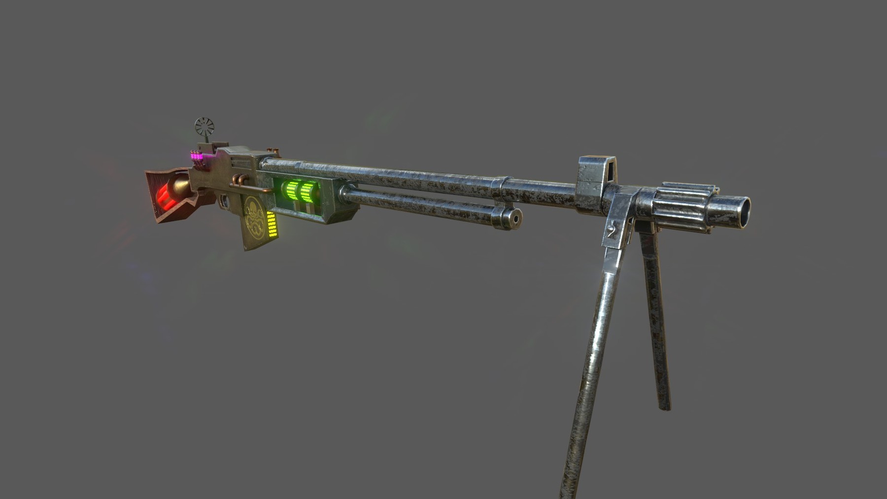 ArtStation - Steampunk Browning Automatic Rifle M1918 | Game Assets