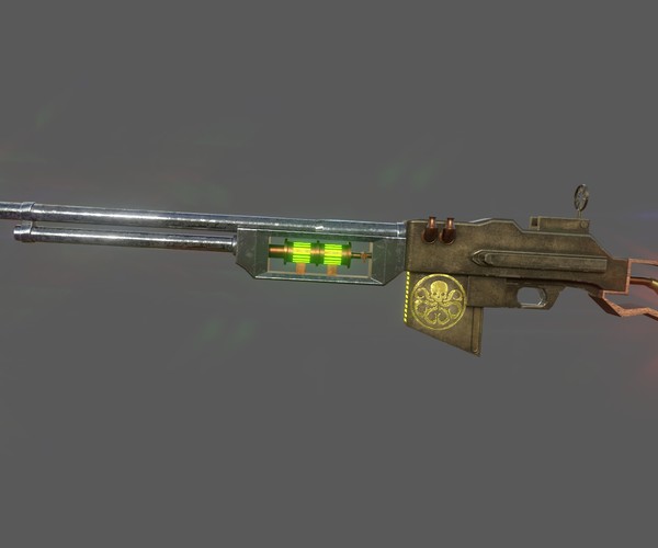 ArtStation - Steampunk Browning Automatic Rifle M1918 | Game Assets