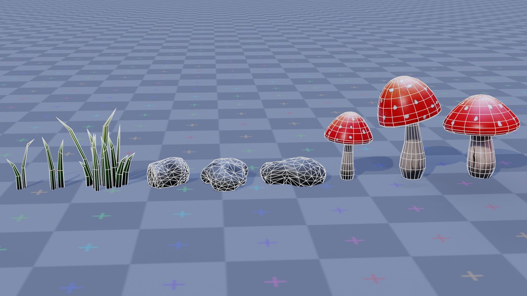 ArtStation - Low Poly Hand Painted Nature Assets (Game Ready) | Game Assets