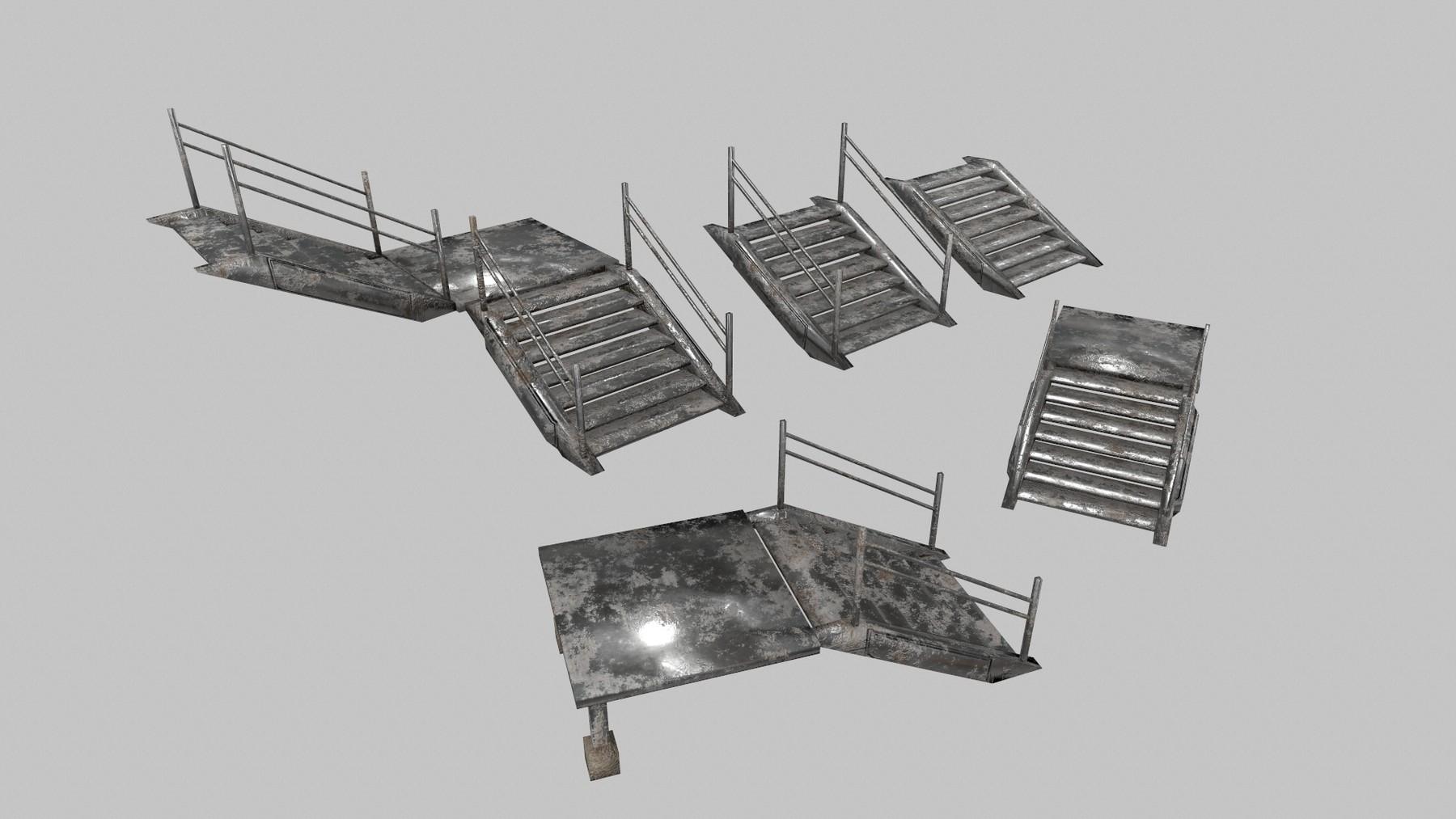 ArtStation - Stair Set | Game Assets