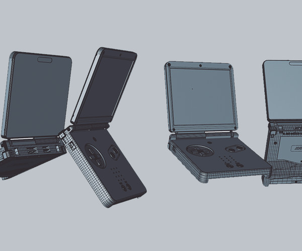 ArtStation - GAMEBOY ADVANCE SP 3D MODEL | Resources