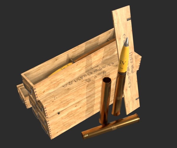 ArtStation - German 88mm FLAK Ammo | Game Assets