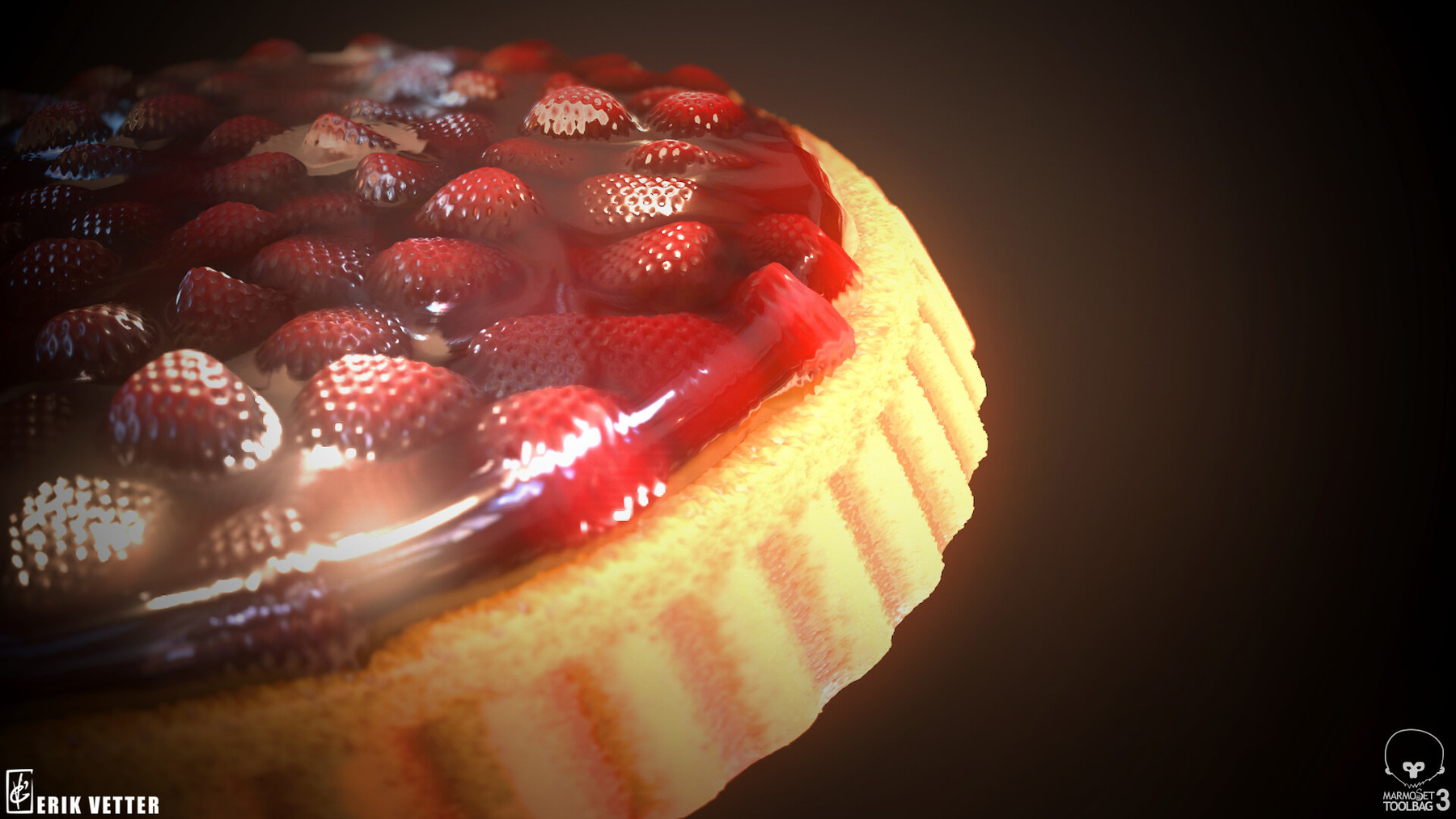 ArtStation - Procedural Strawberry Pie Material (FREE) | Resources