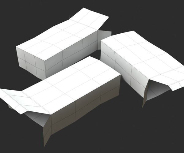 ArtStation - US K-Ration boxes End War WWII - Dirty version | Game Assets