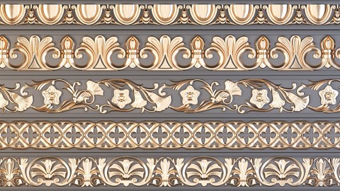 ArtStation - 5 Ornament trim 05 | Resources
