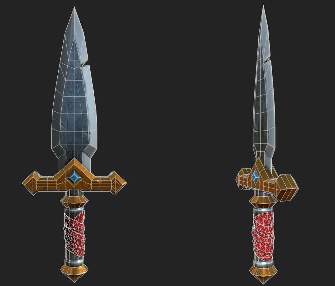 ArtStation - 3d stylized knife game ready | Game Assets