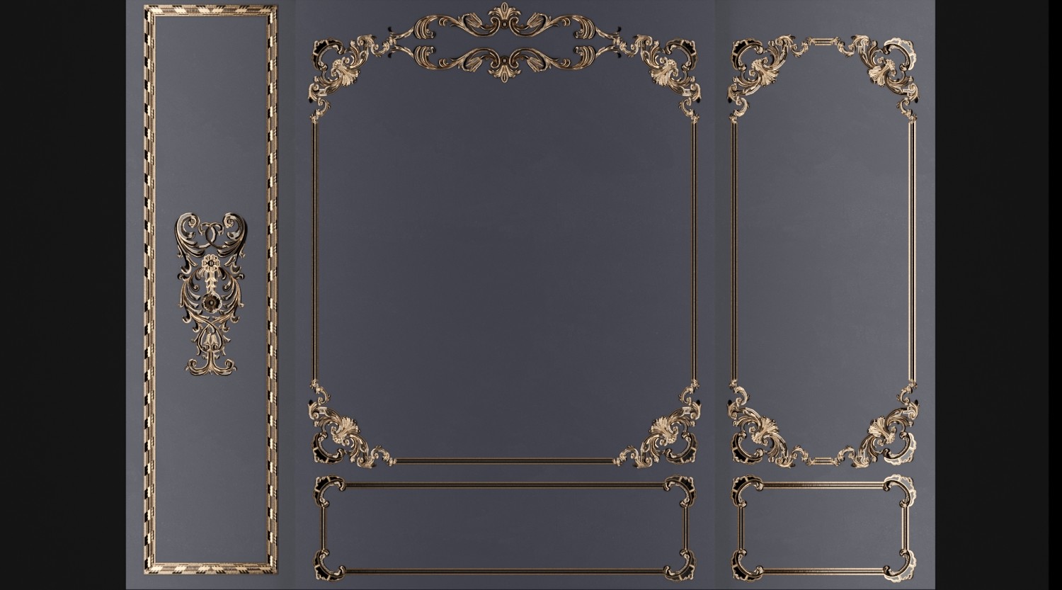 ArtStation - Wall ornamental plaster 01 | Resources