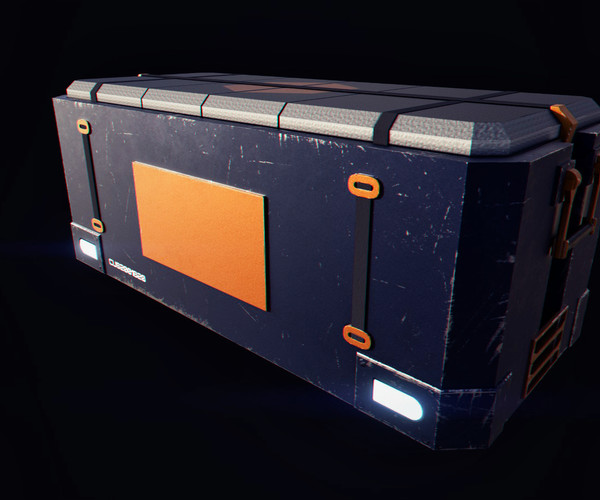 ArtStation - SciFi Cargo Box - Real Time/3D Asset/4K Textures/Files(MB ...