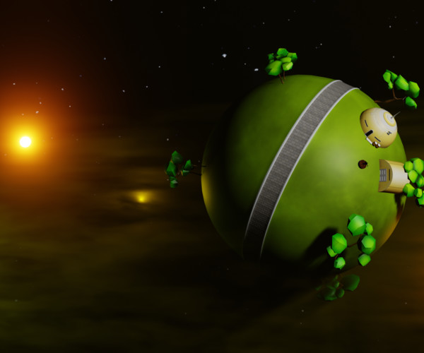 ArtStation - Dragon Ball - King Kai's Animated planet | Artworks