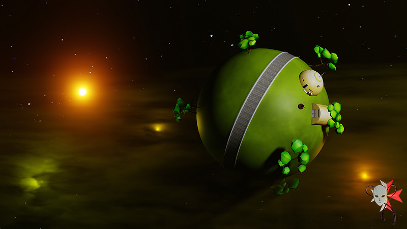 ArtStation - Dragon Ball - King Kai's Animated planet | Artworks