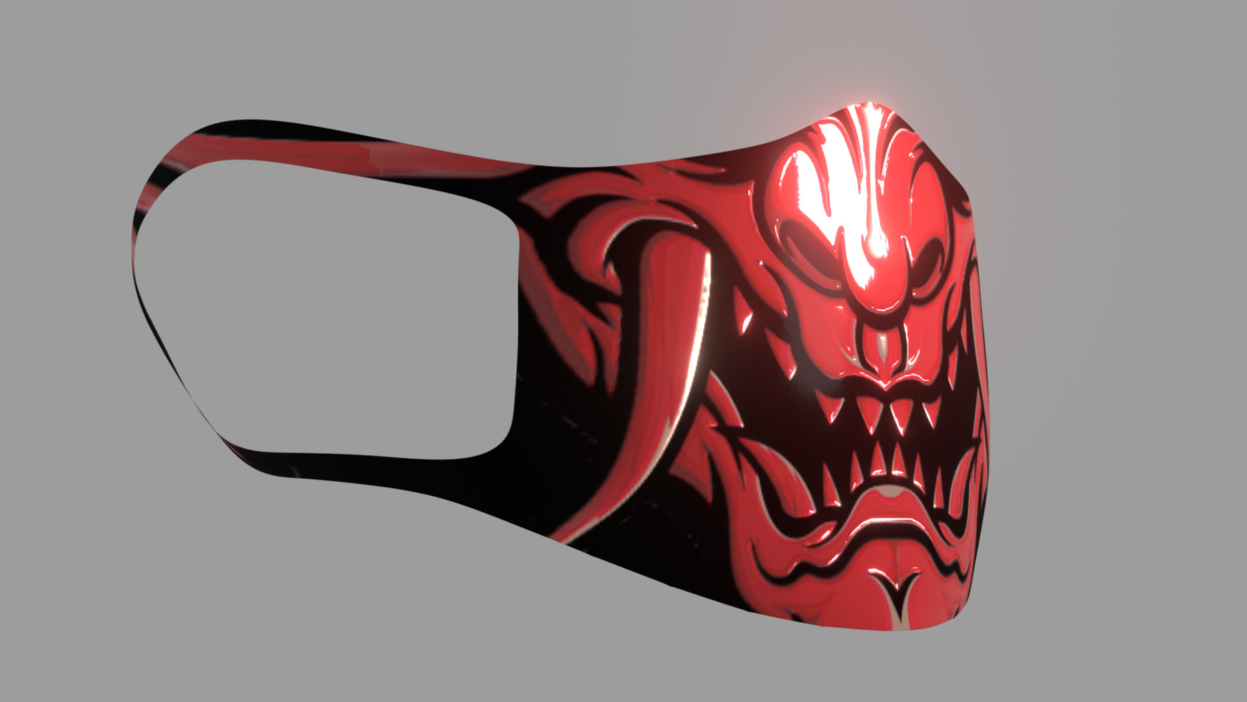 ArtStation - Red Oni dust mask | Resources