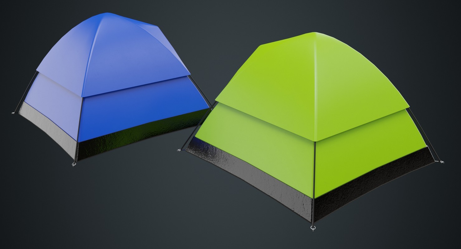 ArtStation - Camping Tent 2A | Game Assets